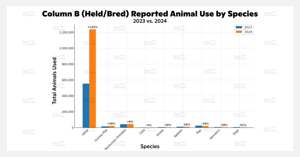 More Animals Reported by Labs, Again – Rise for Animals